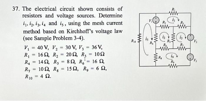 Solved MATLAB cod required for the solution37. The | Chegg.com