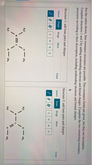 Solved For the cation shown, four resonance structures are | Chegg.com