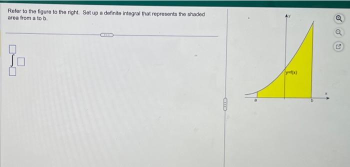 Solved Refer to the figure to the right. Set up a definite | Chegg.com