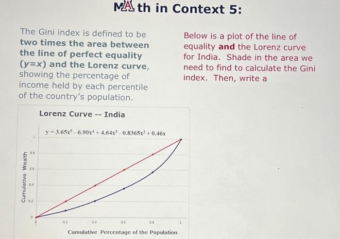 Solved MAS th in Context 5: The Gini index is defined to be | Chegg.com