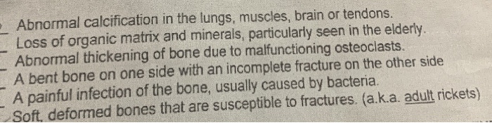 Solved Abnormal calcification in the lungs, muscles, brain | Chegg.com