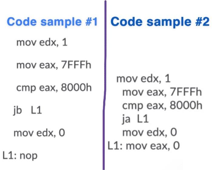 Solved What will be the final value in EDX after the code | Chegg.com