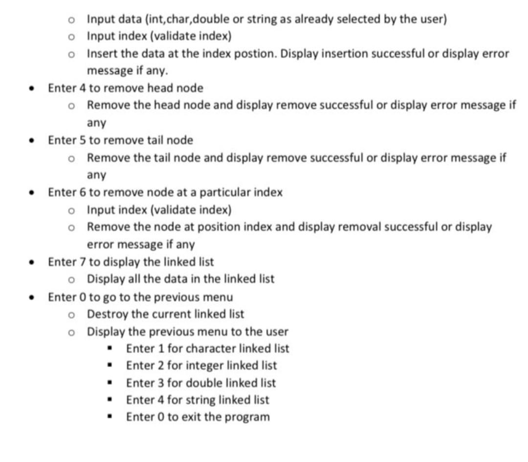 Solved Create A Template Class Mylist To Implement A Linked 0652