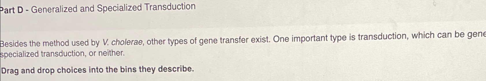 Solved Part D - ﻿Generalized and Specialized | Chegg.com