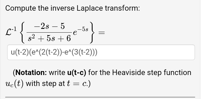 Compute the inverse Laplace | Chegg.com