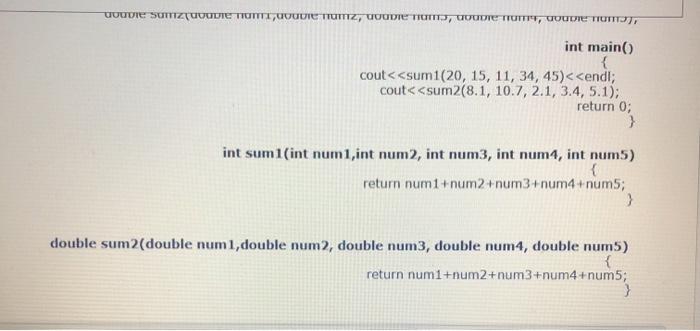 Solved Improve (Re-write the following program by using the | Chegg.com