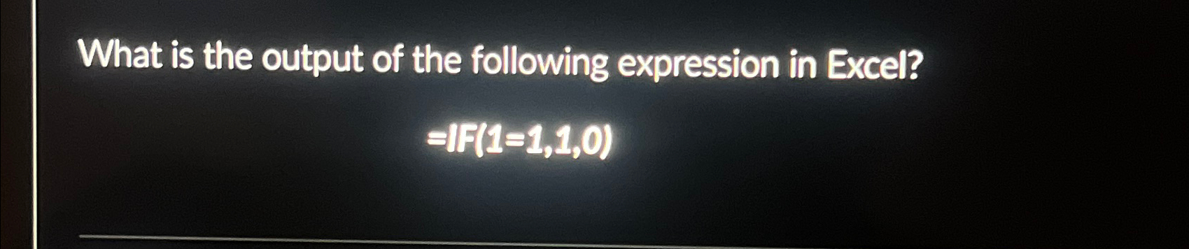 Solved What is the output of the following expression in | Chegg.com