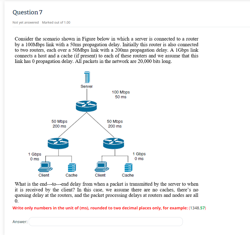 Solved Question 7Consider the scenario shown in Figure below | Chegg.com