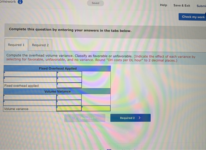 Solved Homework Help Save & Exit Submit Check my work | Chegg.com