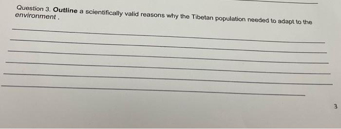 Solved Question 3. Outline a scientifically valid reasons | Chegg.com