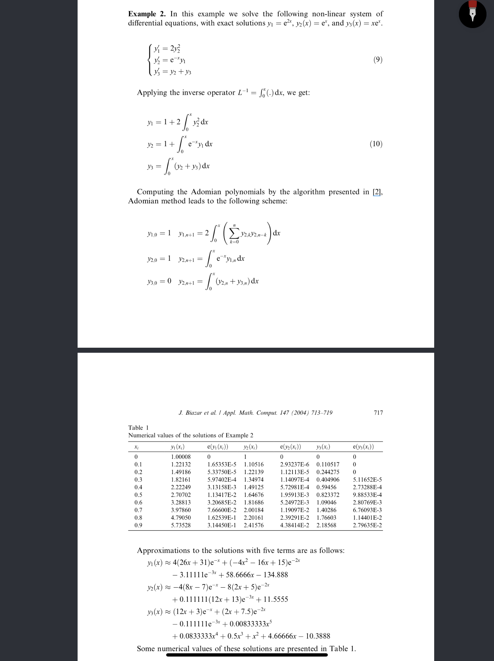 Solved Example 2. ﻿In this example we solve the following | Chegg.com