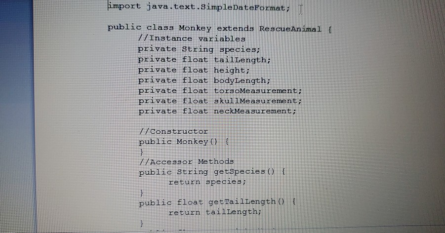 Solved import java.text.SimpleDateFormat; public class | Chegg.com