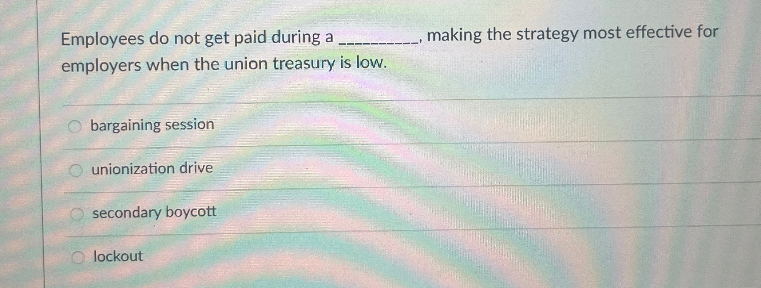 Solved Employees do not get paid during a ﻿making the | Chegg.com