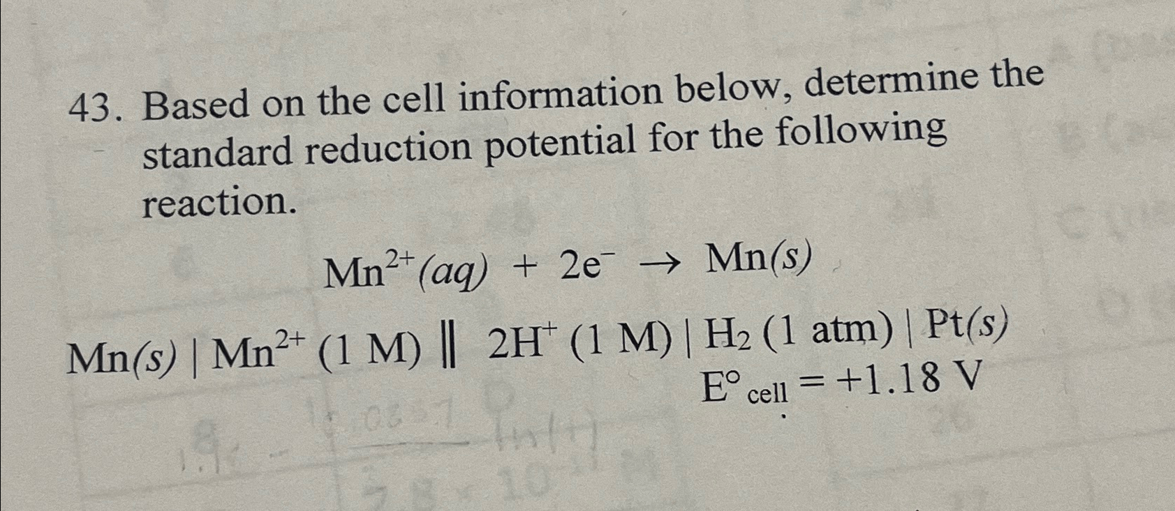 Based on the cell information below, determine the | Chegg.com