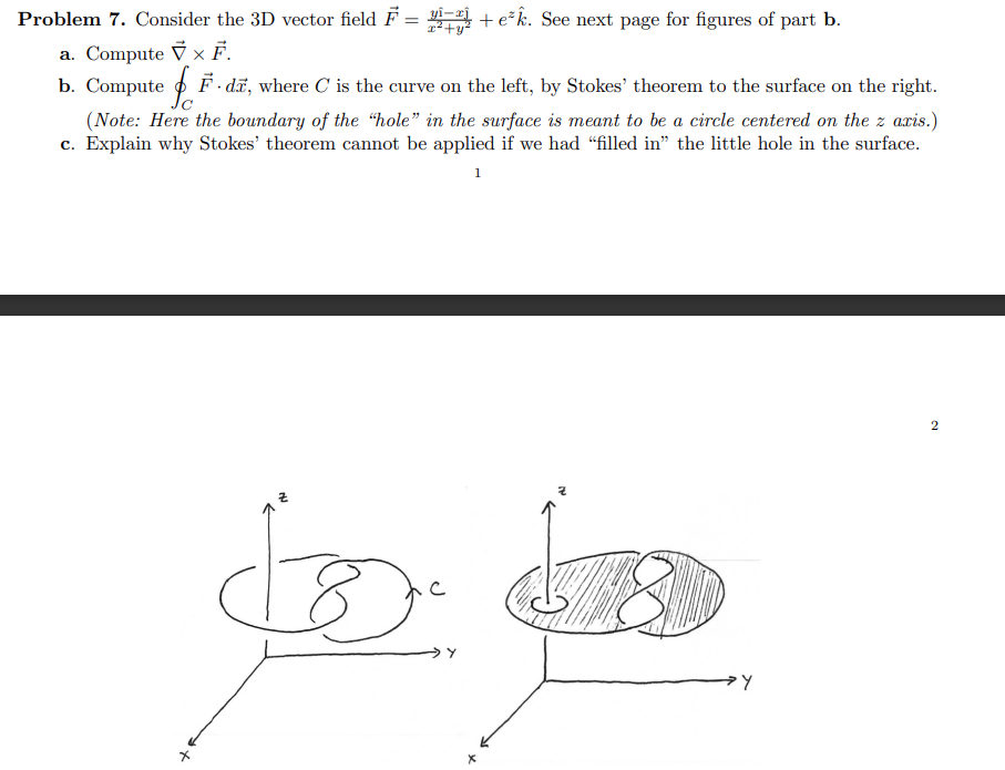 Solved Problem 7. ﻿Consider the 3D vector field | Chegg.com