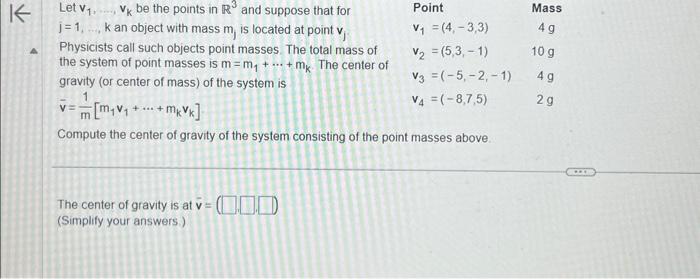 Solved Let v1,…,vk be the points in R3 and suppose that for | Chegg.com