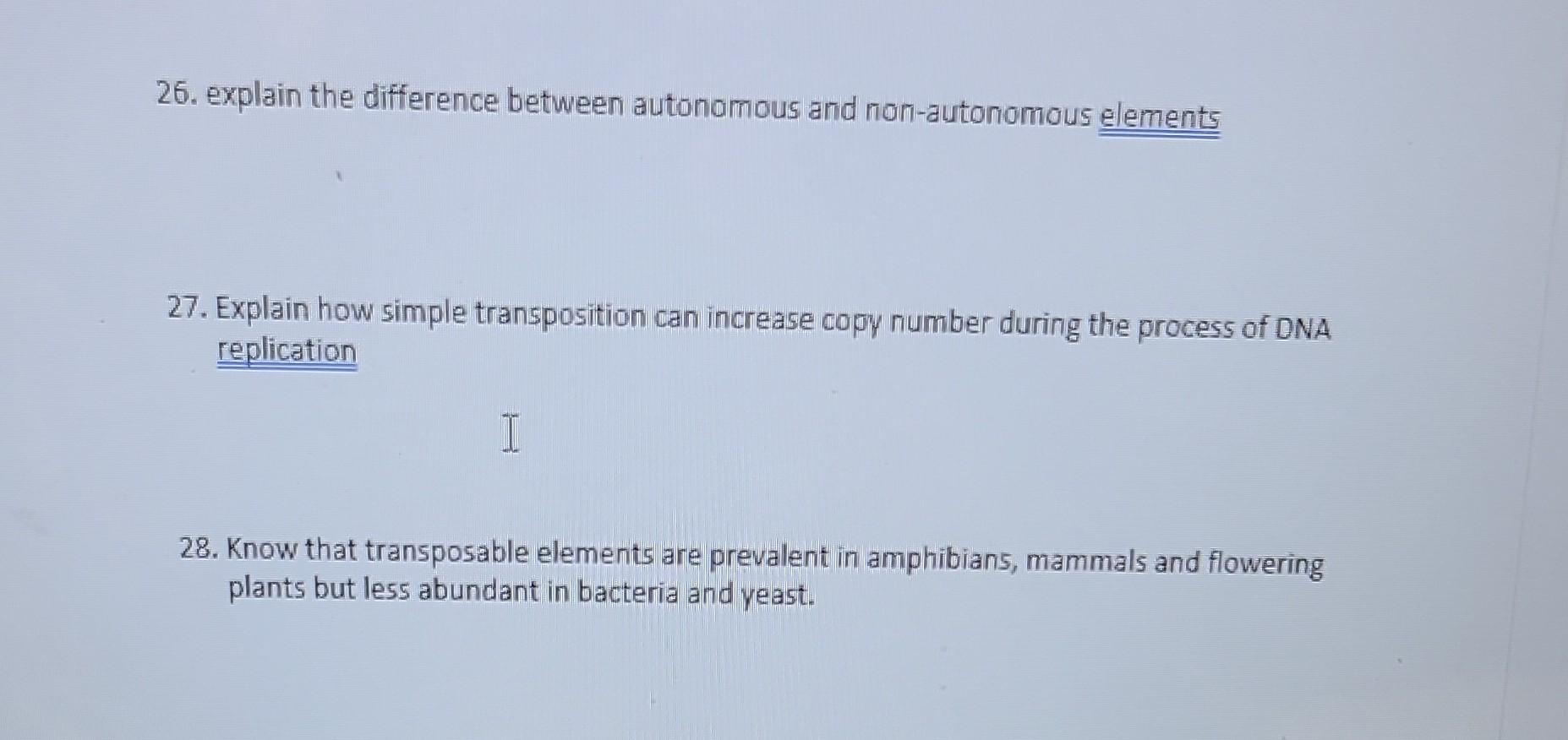 Solved Studying for test, professor didn't really go into | Chegg.com