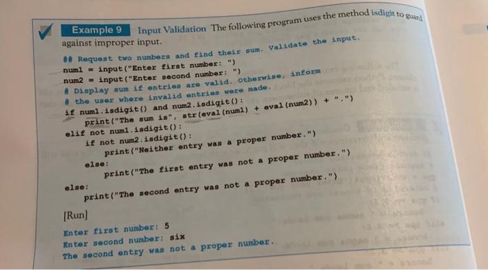Solved I need the pseudocode for each example 9, and example | Chegg.com