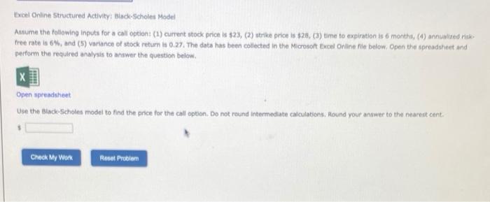 Solved Excel template Search (Option File Home Insert Draw | Chegg.com