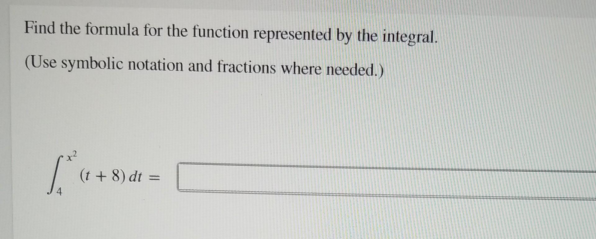 Solved Find the formula for the function represented by the | Chegg.com