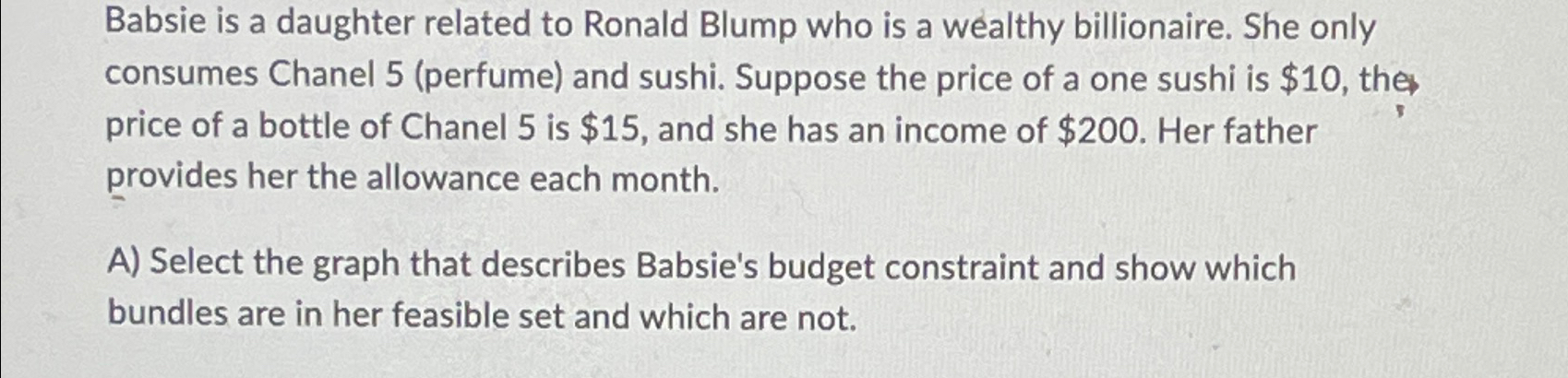 Solved Babsie is a daughter related to Ronald Blump who is a | Chegg.com