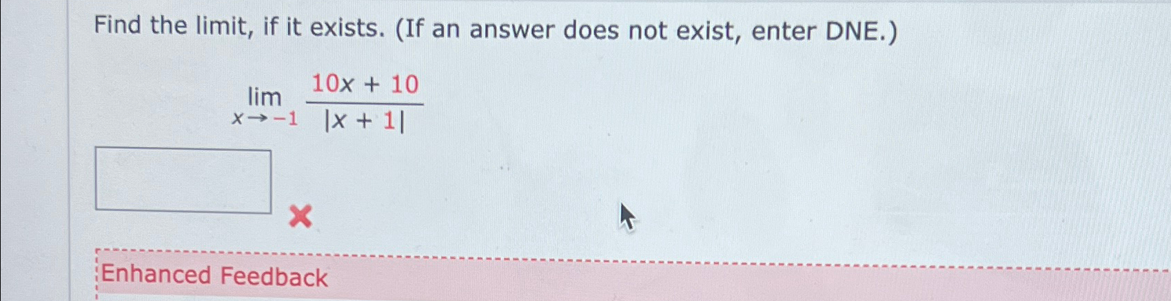 Solved Find the limit, ﻿if it exists. (If an answer does not | Chegg.com