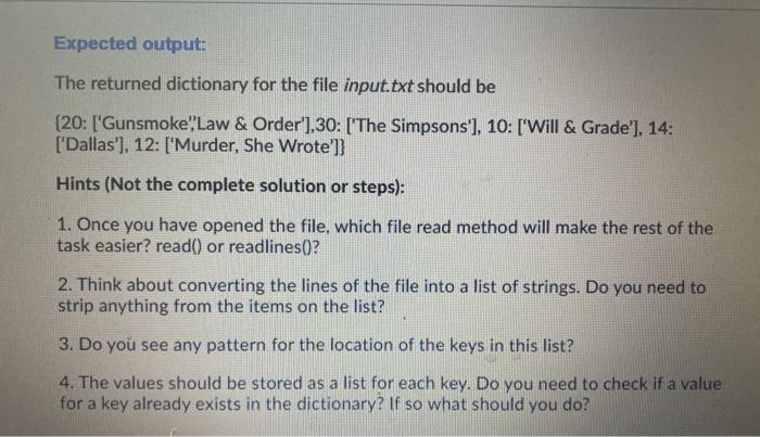 Solved Write a function QUIZ6 that takes the name of an | Chegg.com