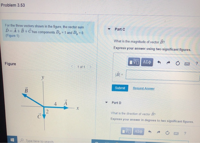 Solved Problem 3.53 For the three vectors shown in the | Chegg.com