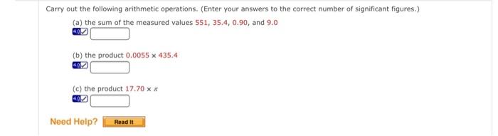 Solved Carry out the following arithmetic operations. (Enter | Chegg.com