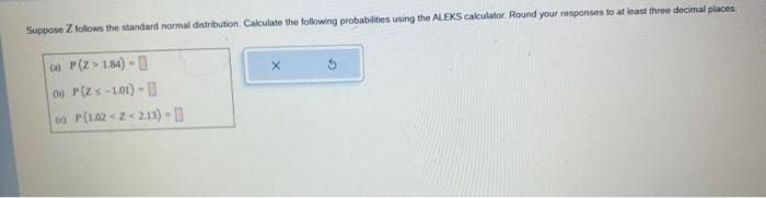 Solved Suppose Z follows the standard normal distribution. | Chegg.com