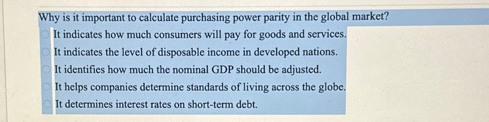 Solved Why is it important to calculate purchasing power | Chegg.com