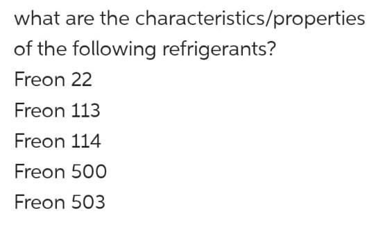 Solved what are the characteristics/properties of the | Chegg.com