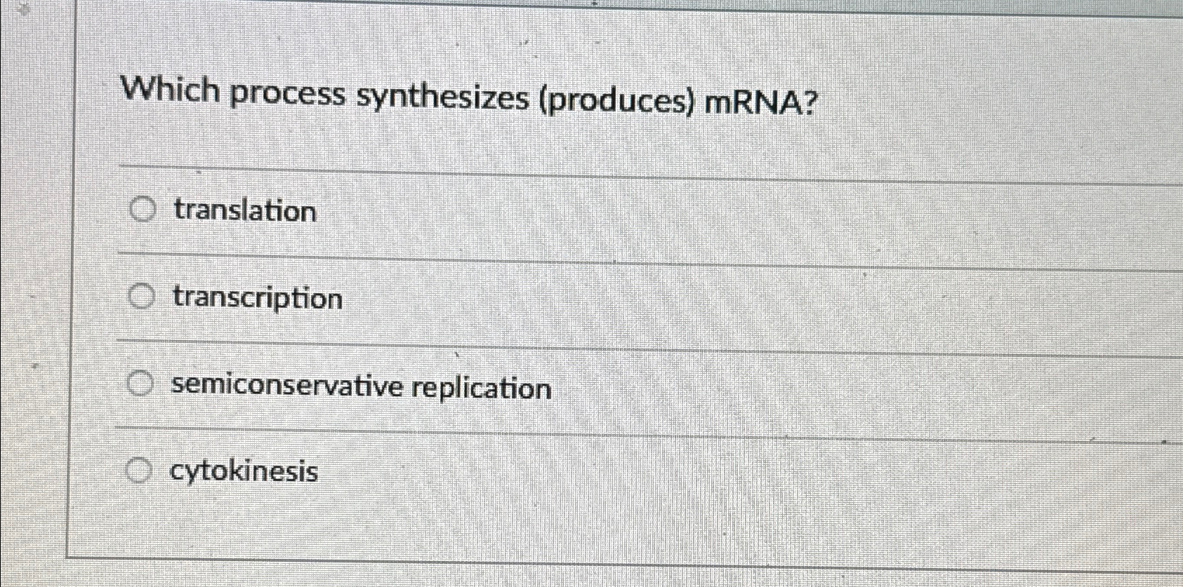 Solved Which process synthesizes (produces) | Chegg.com