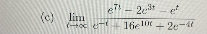 Solved calculate the followimg limits by writing them as the | Chegg.com