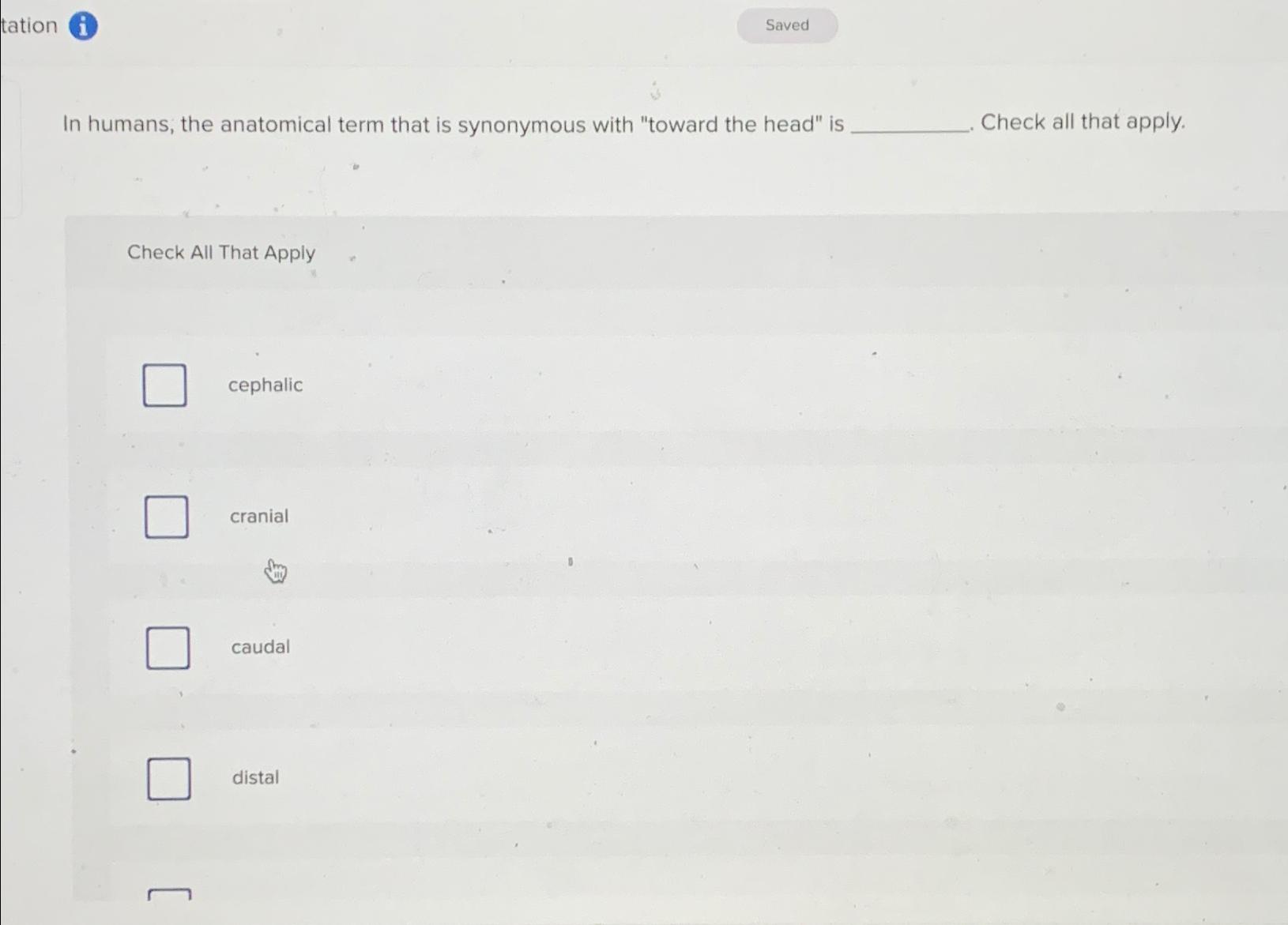 Solved In humans, the anatomical term that is synonymous | Chegg.com