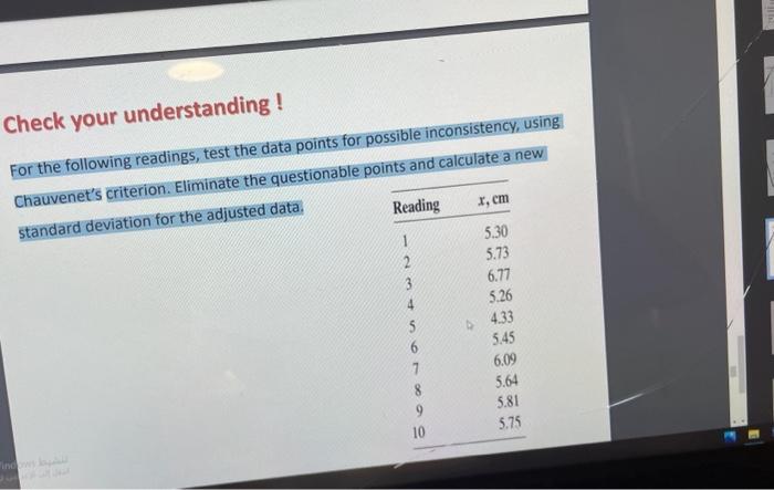 Solved Check your understanding : For the following | Chegg.com