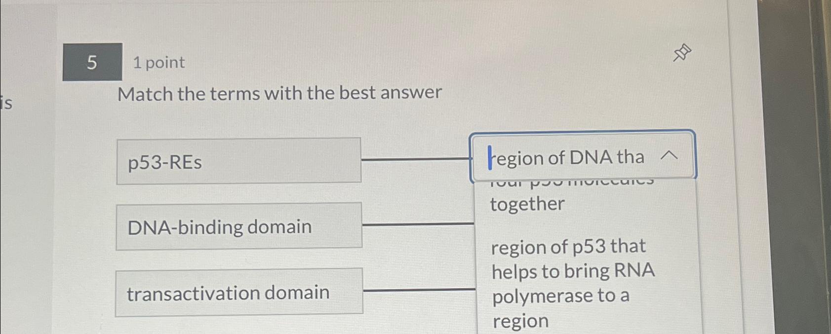 Solved 51 ﻿pointMatch the terms with the best answer region | Chegg.com