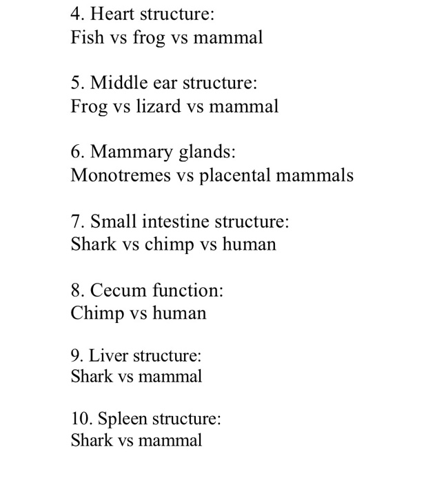 Solved You will be comparing the STRUCTURE AND FUNCTION of | Chegg.com