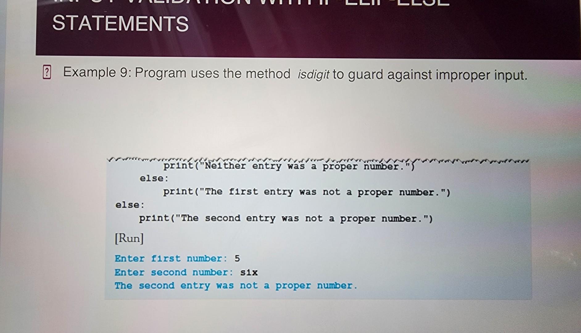 Solved Example 4: Program requests a color (Blue or Red) and | Chegg.com