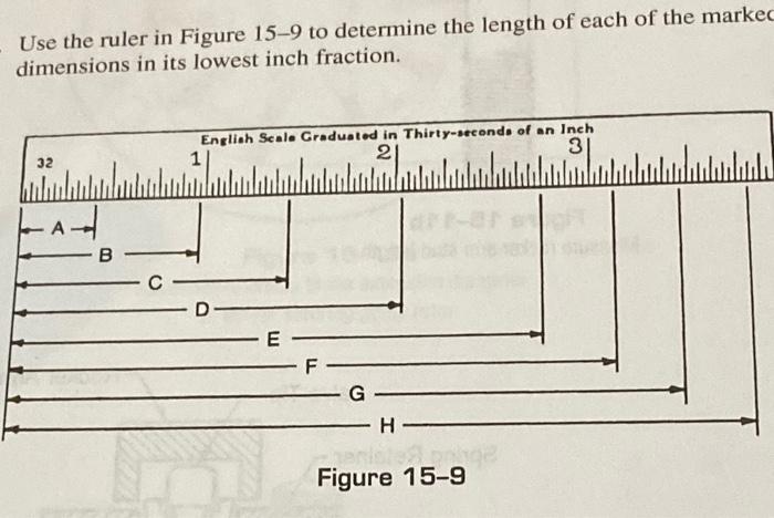 Solved Use the ruler in Figure 15-9 to determine the length | Chegg.com