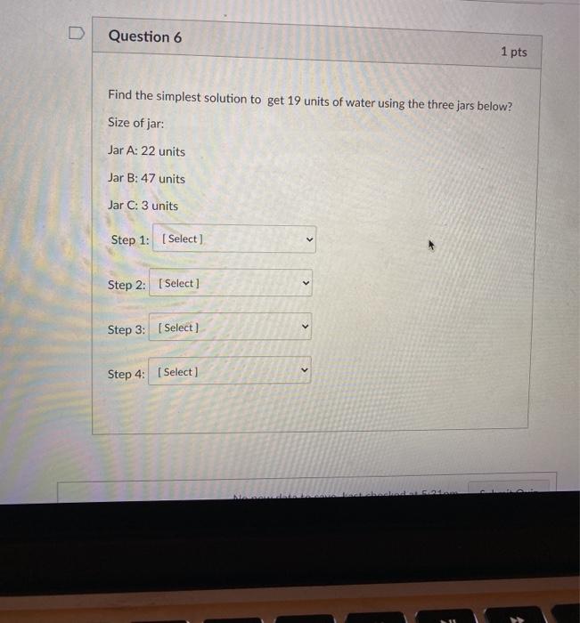 Solved Question 1 1 pts Find the simplest solution to get | Chegg.com