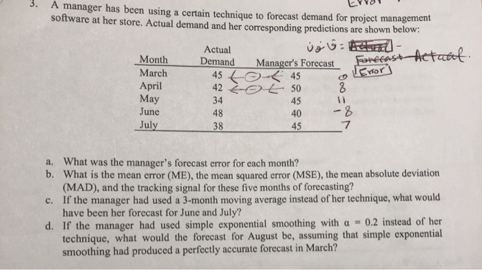 Solved A manager has been using a certain technique to | Chegg.com