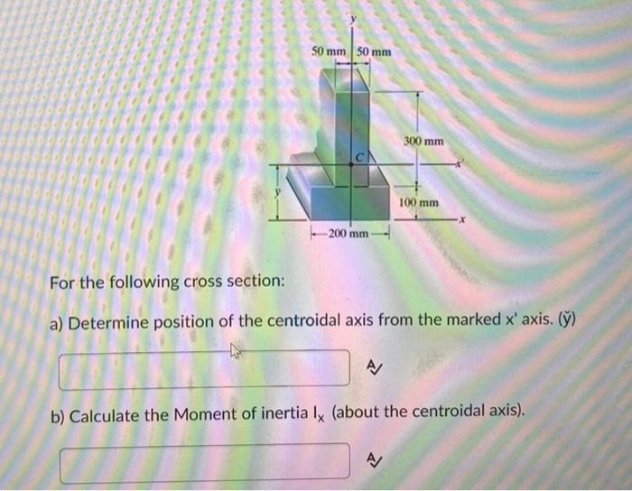 Solved For the following cross section: a) Determine | Chegg.com