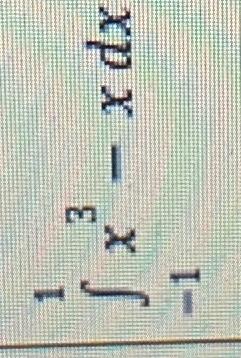 Solved ∫-11x3-xdx | Chegg.com