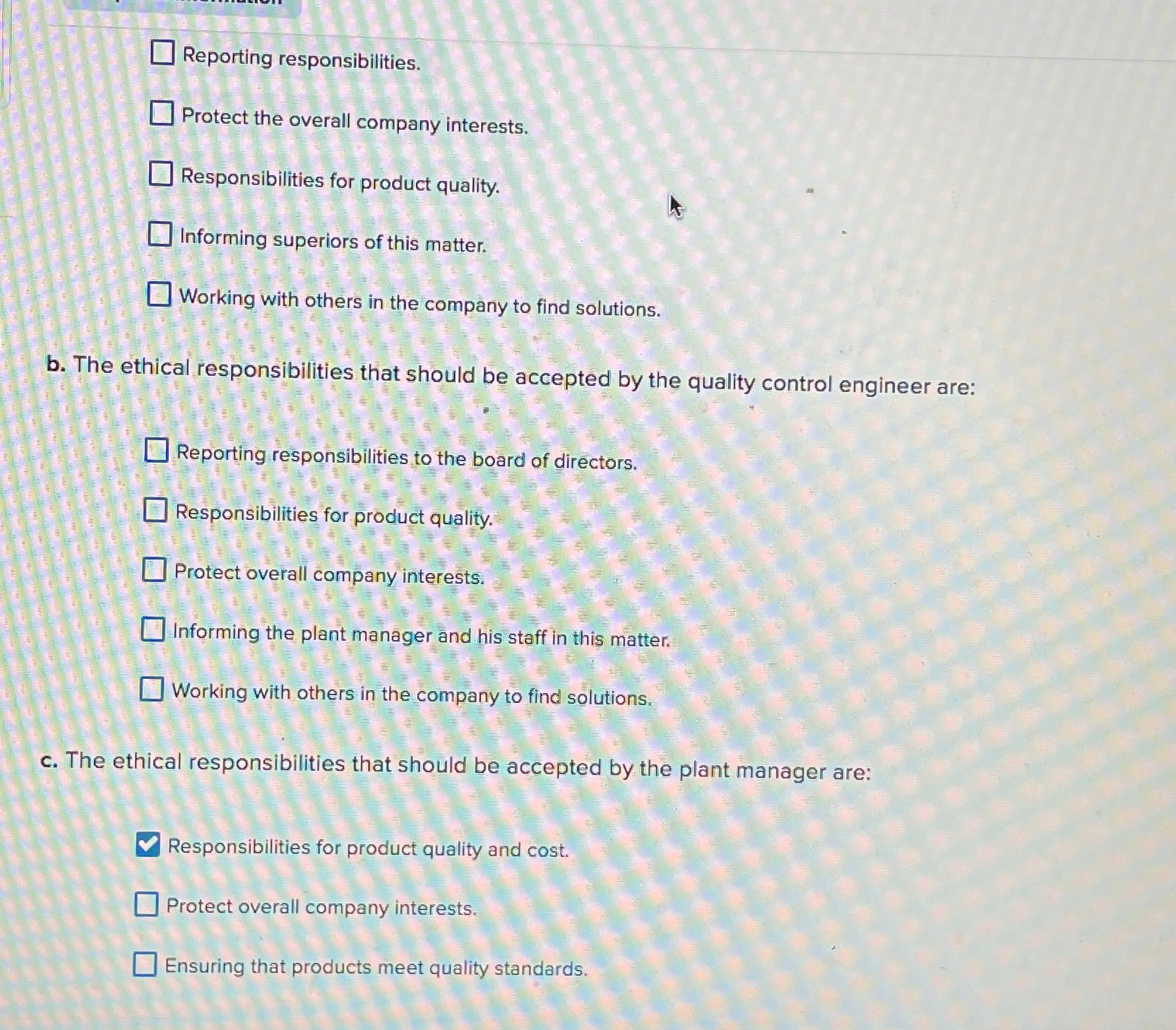 Solved Reporting responsibilities.Protect the overall | Chegg.com