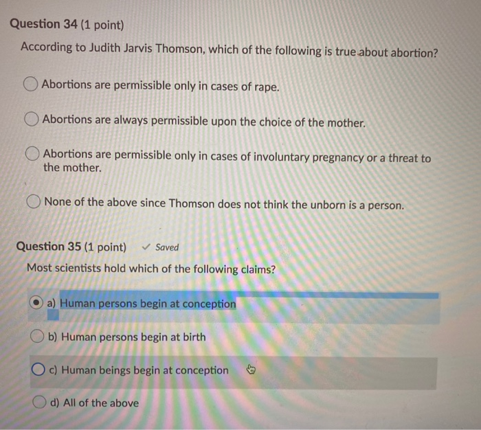 Solved Question 34 (1 point) According to Judith Jarvis | Chegg.com