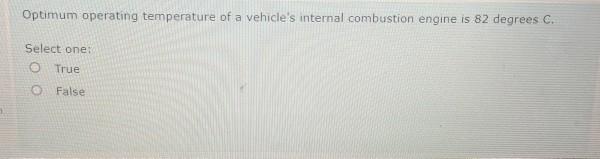 Solved Optimum operating temperature of a vehicle's internal | Chegg ...