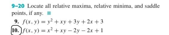 Solved 9-20 Locate all relative maxima, relative minima, and | Chegg.com Solved 9-20 Locate all relative maxima, relative minima, and | Chegg.com