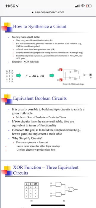 Solved 3. Design and test a simplified logic circuit that | Chegg.com