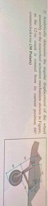 Solved 2) Analytically determine the angular displacement of | Chegg.com